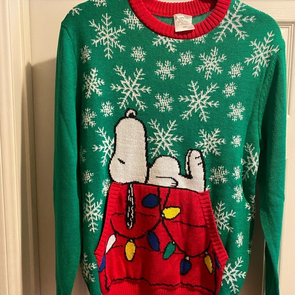 Peanuts | Sweaters | Peanuts Snoopy Ugly Christmas Sweater New With ...